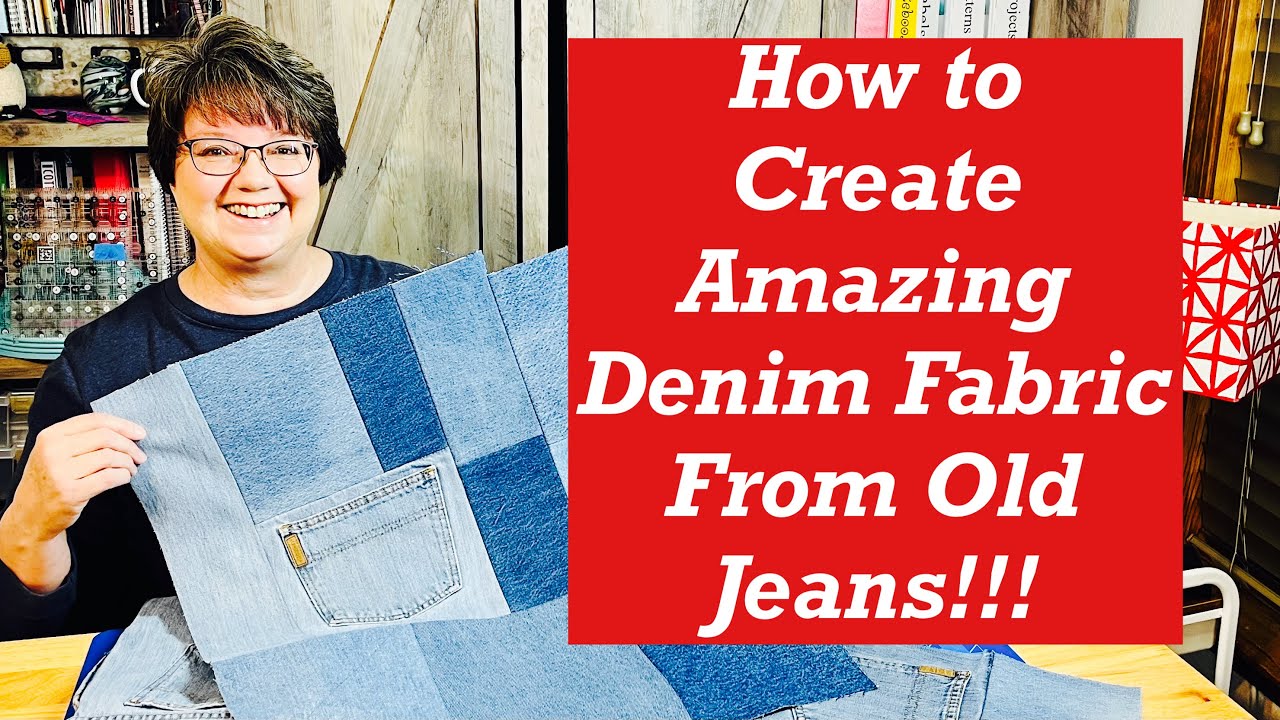 How to Create Amazing Denim Fabric from Old Jeans!! - YouTube