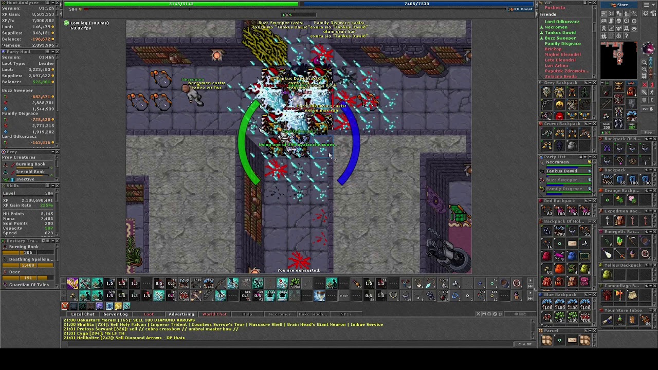 Tibia TH 475+ Fire Library - YouTube