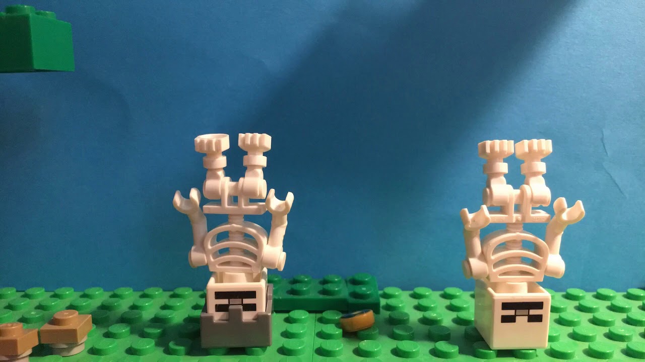 Lego Minecraft Skeletons: Headstand Contest - YouTube