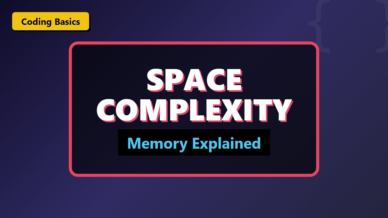 Space Complexity Basics: Understanding Algorithm Memory Usage - YouTube