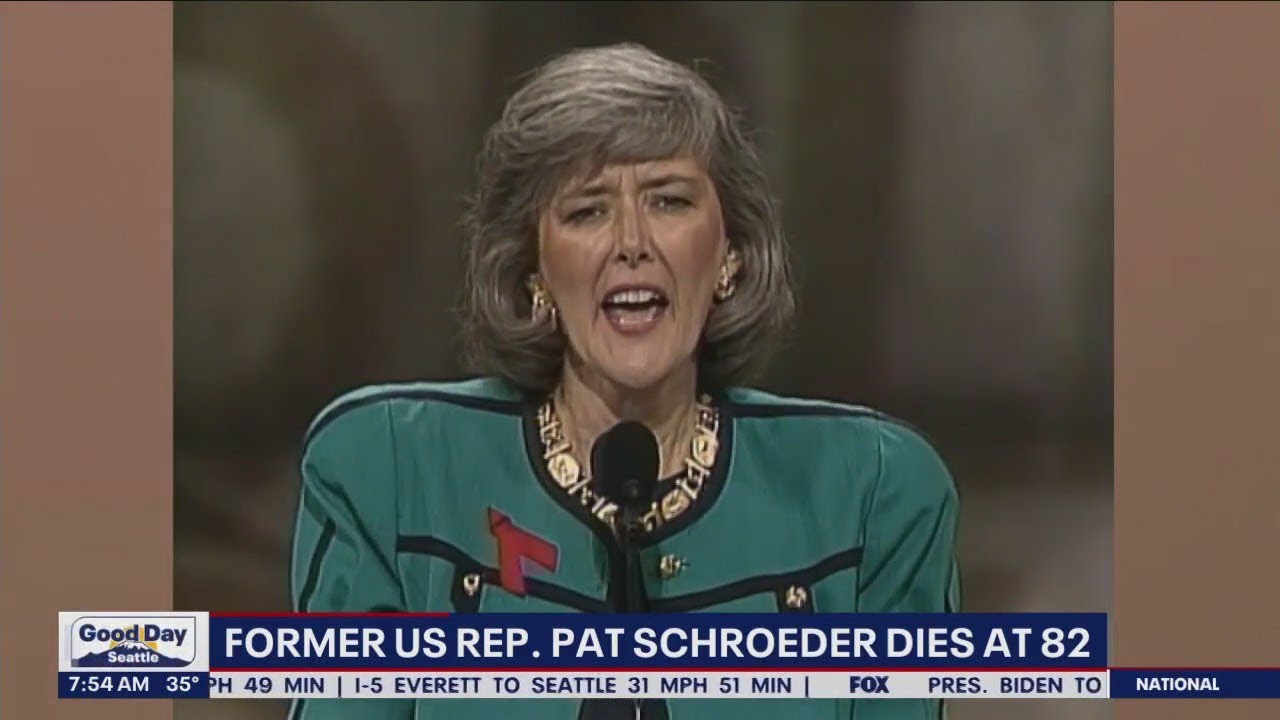 Former U.S. Rep. Pat Schroeder dies at 82 | FOX 13 Seattle - YouTube