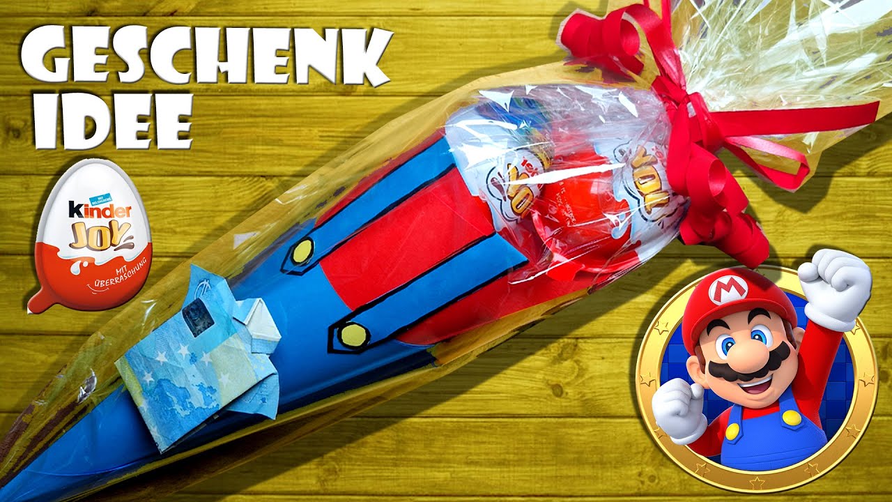 Super Mario Ü-Ei Geschenkidee für Kinder Geschenk basteln - nintendo ...