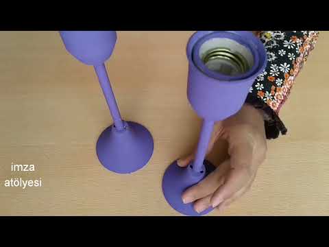 Atık lamba duyları ile harika tasarım fikri ♻️