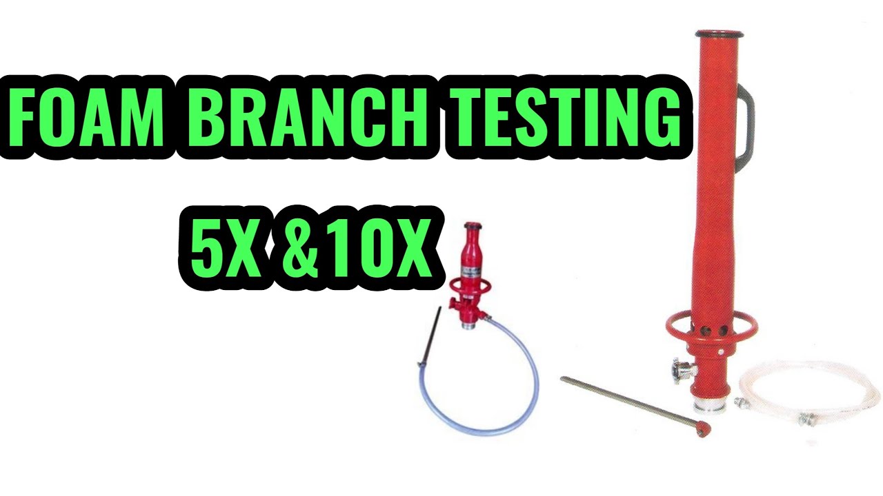 Foam Branch Testing 5X & 10X - YouTube