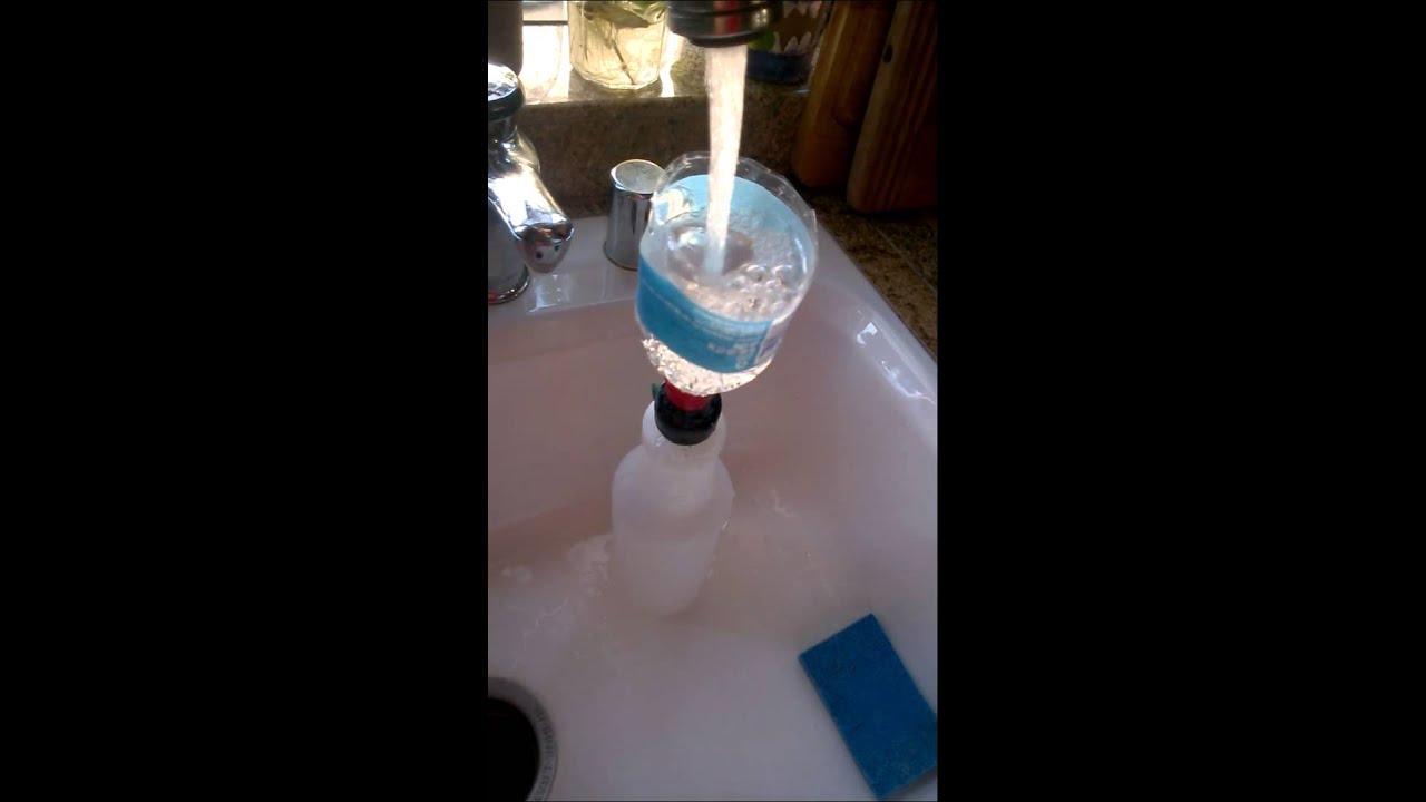 one way check valve made out of household items - YouTube