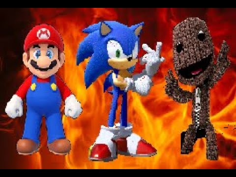 Sackboy Vs Sonic Vs Mario Remastered - YouTube