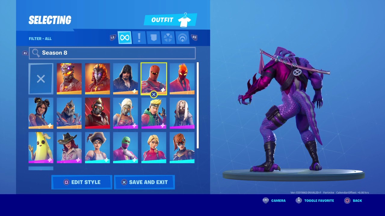 Fortnite all season 8 battle pass skins - YouTube