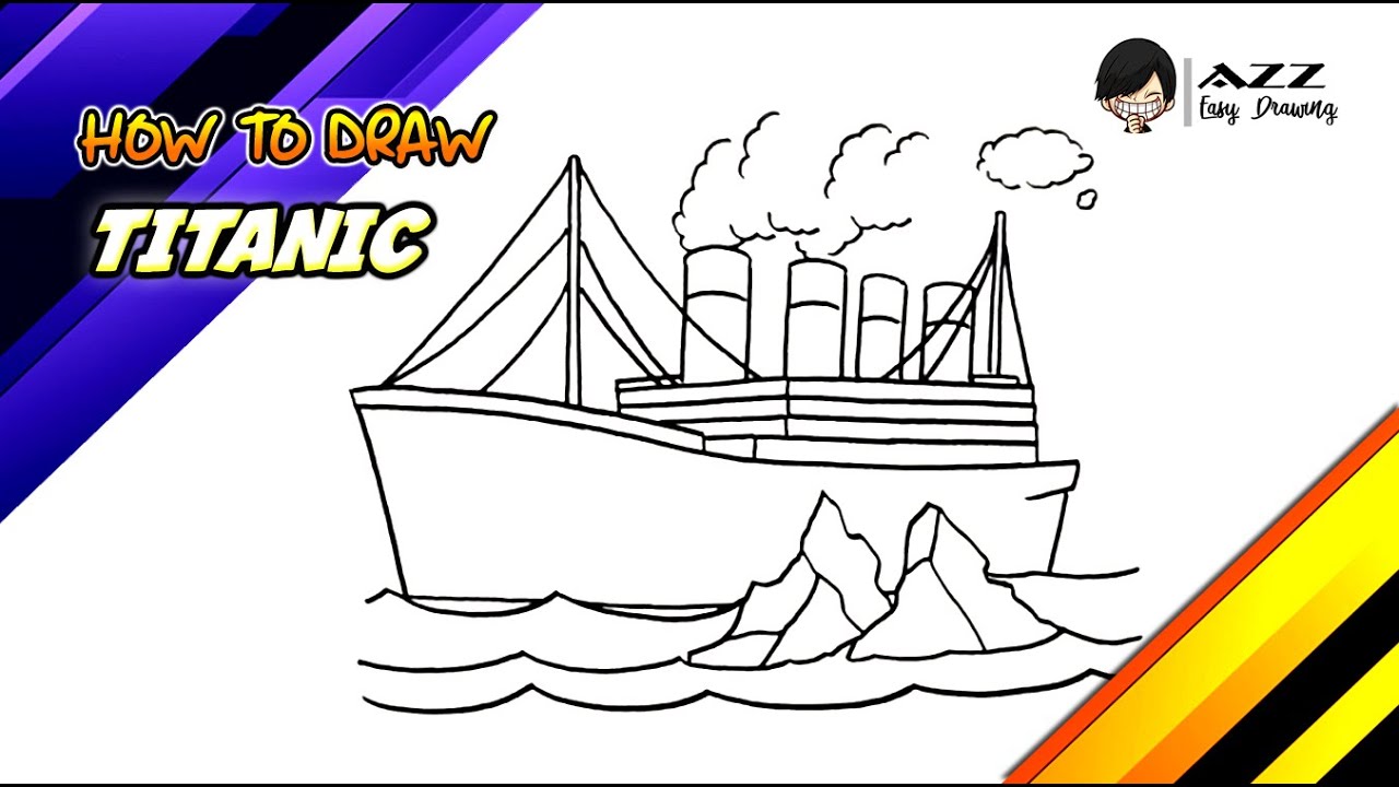 How to draw Titanic - YouTube
