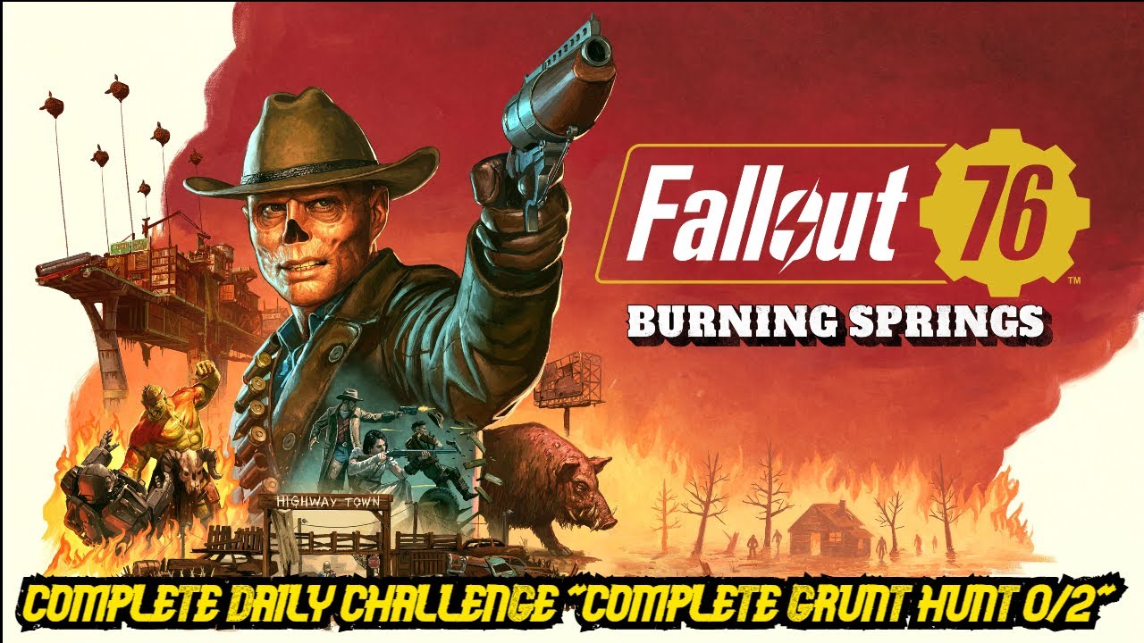 Fallout 76 Daily Challenge "Complete Grunt Hunt 0/2" - YouTube