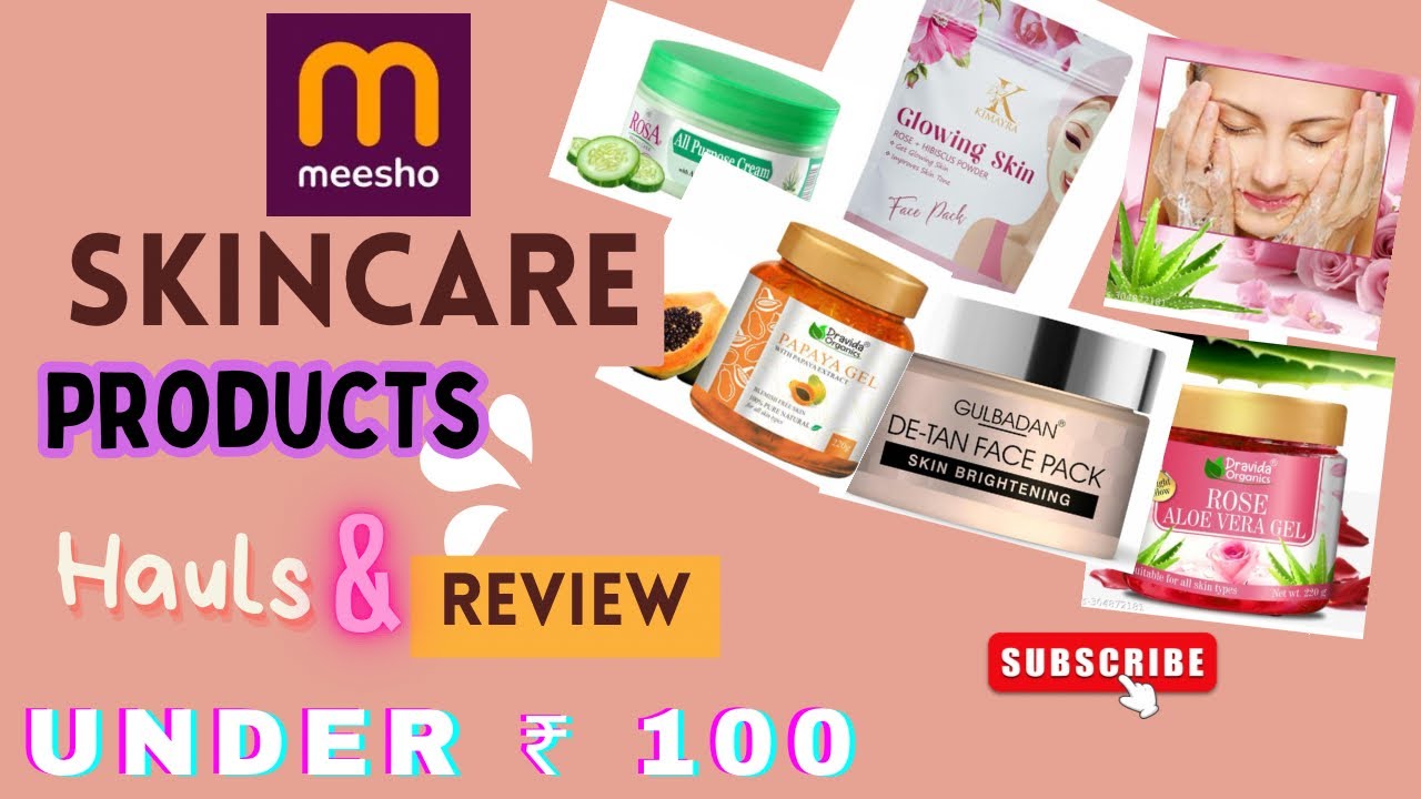 Meesho Skin care products under ₹ 💯only 😱no delivery charge 💁‍♀️Hauls ...