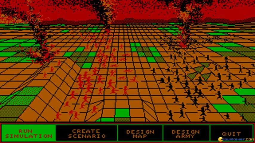 UMS - Universal Military Simulator gameplay (PC Game, 1987) - YouTube