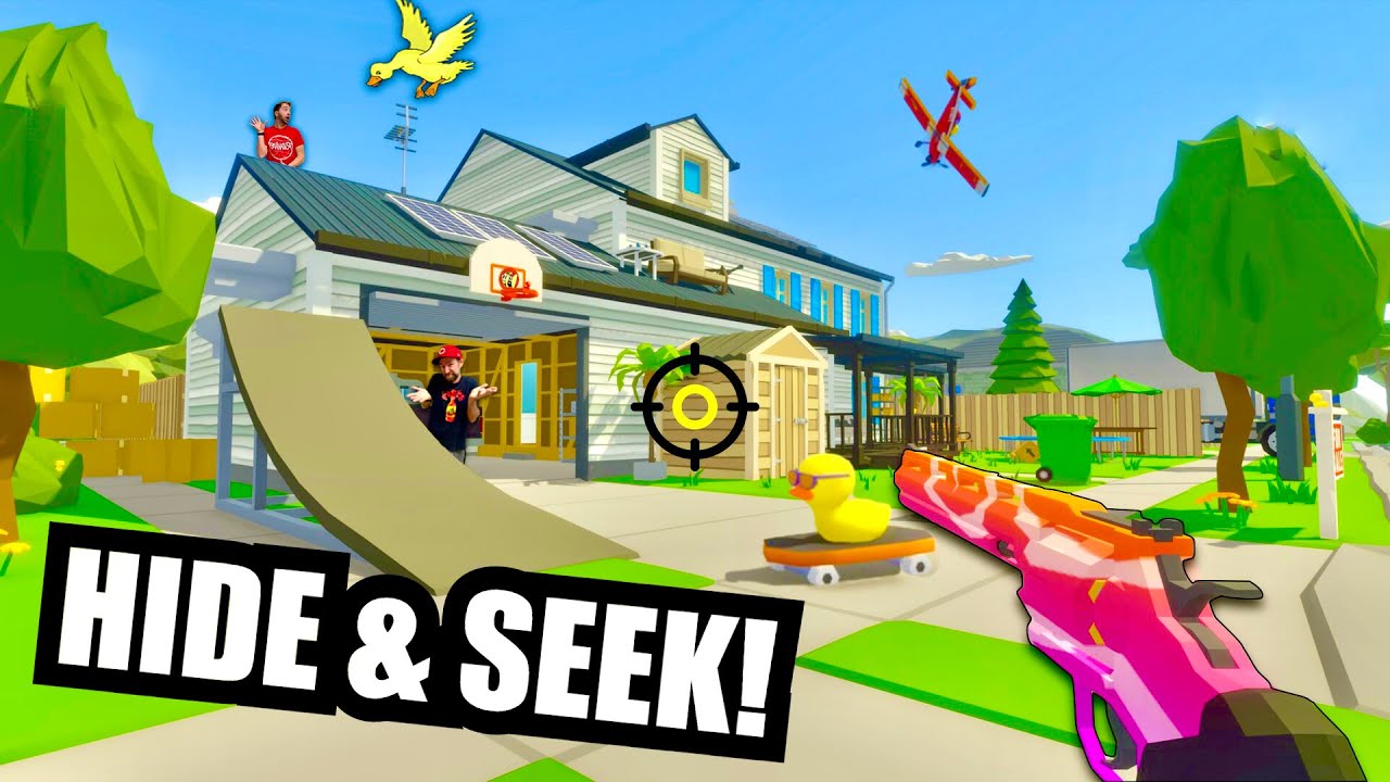 Ultimate Hide & Seek WITH A GUN!? (100 Ducks) - YouTube