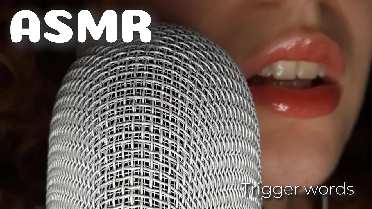 ASMR trigger words (very breathy whispers) - YouTube