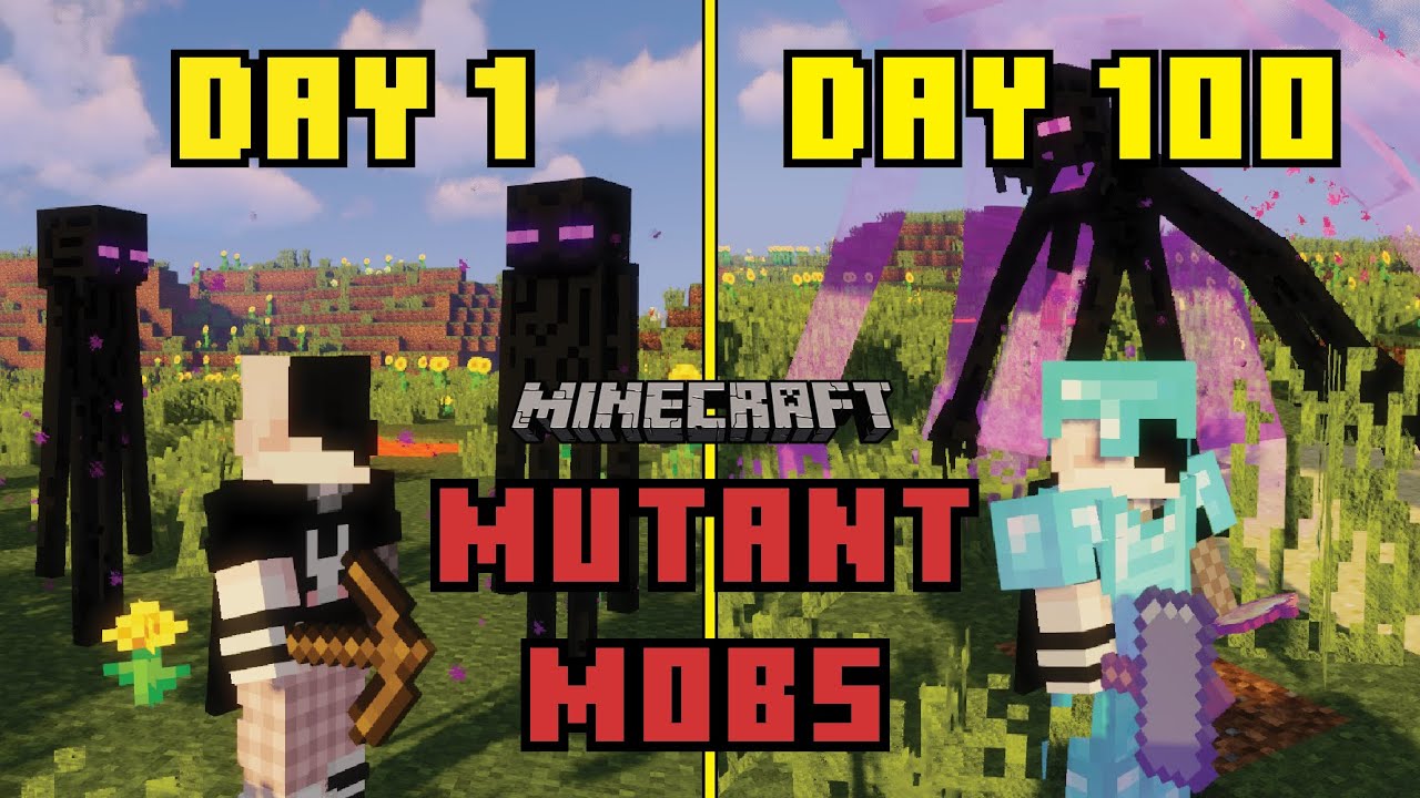 I Spent 100 Days in a Mutant Mob Minecraft World and Here's What ...