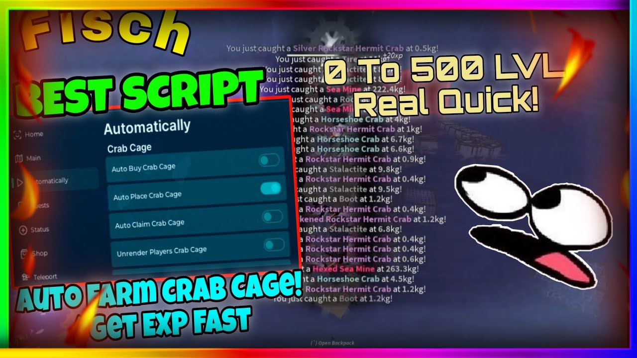 OP! Fisch Script Hack No Ban, BEST EXP Farm Strategy Using This GUI ...