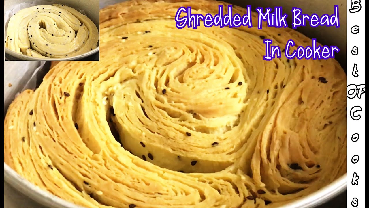 Shredded Milk Bread || Layered Milk Break Recipe || Shredded Milk Bread ...
