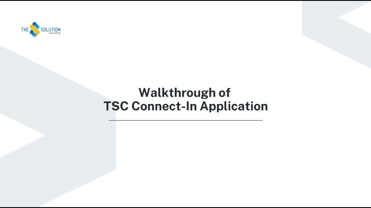 Connect In Application Walkthrough | TSC | Microsoft Dynamics 365 - YouTube