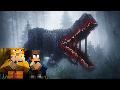 2 Idiots Survive The Mutant Rex in Minecraft