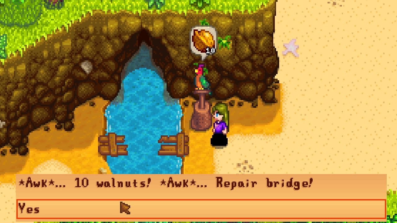 Repairing Bridge on Ginger Island is SUPER Important because you unlock ...