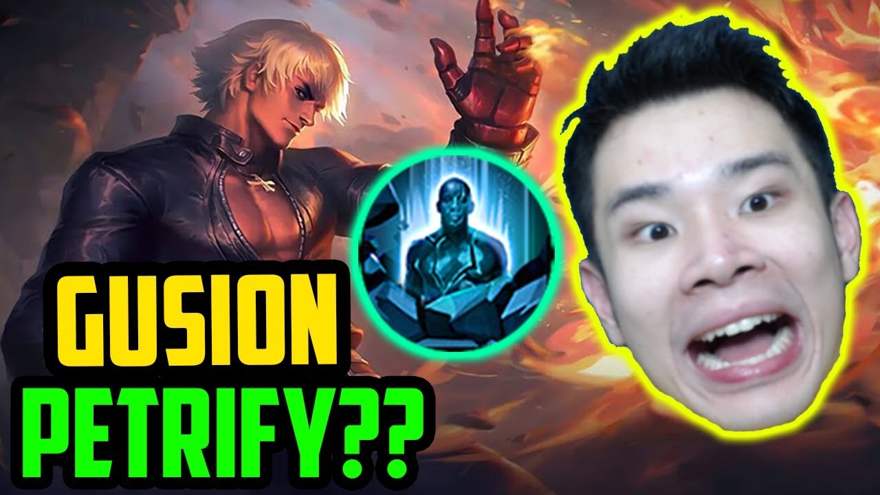 TOP 1 GUSION + SPELL STUN, PETRIFY = ??? - Mobile Legends - YouTube