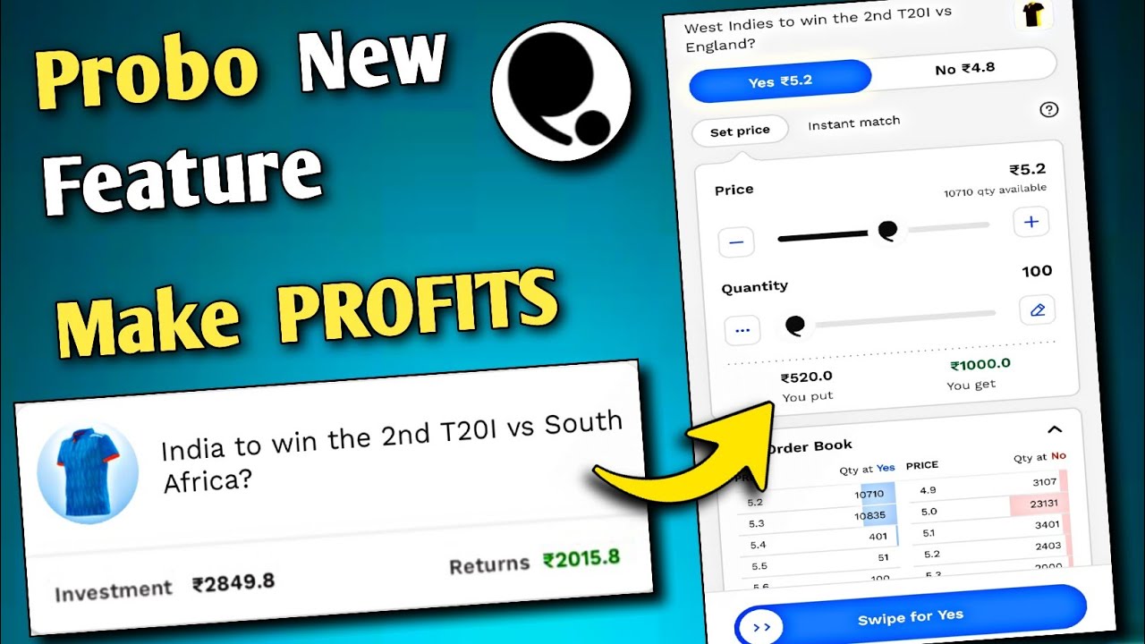 Probo Advance Features🔥|| probo tricks| probo app se paise kaise kamaye ...