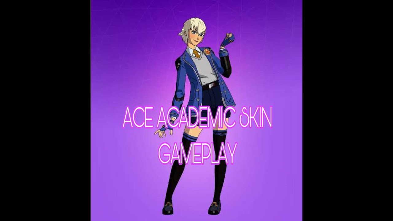 FORTNITE ACADEMY CHAMPIONS **ACE ACADEMIC** SKIN GAMEPLAY! - YouTube