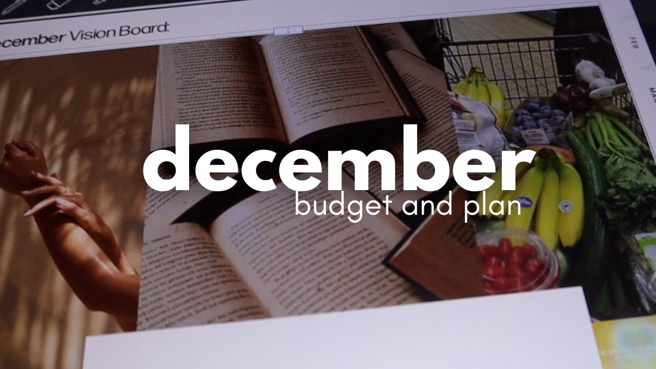 December Budget and Vision Board | how to budget and live - YouTube