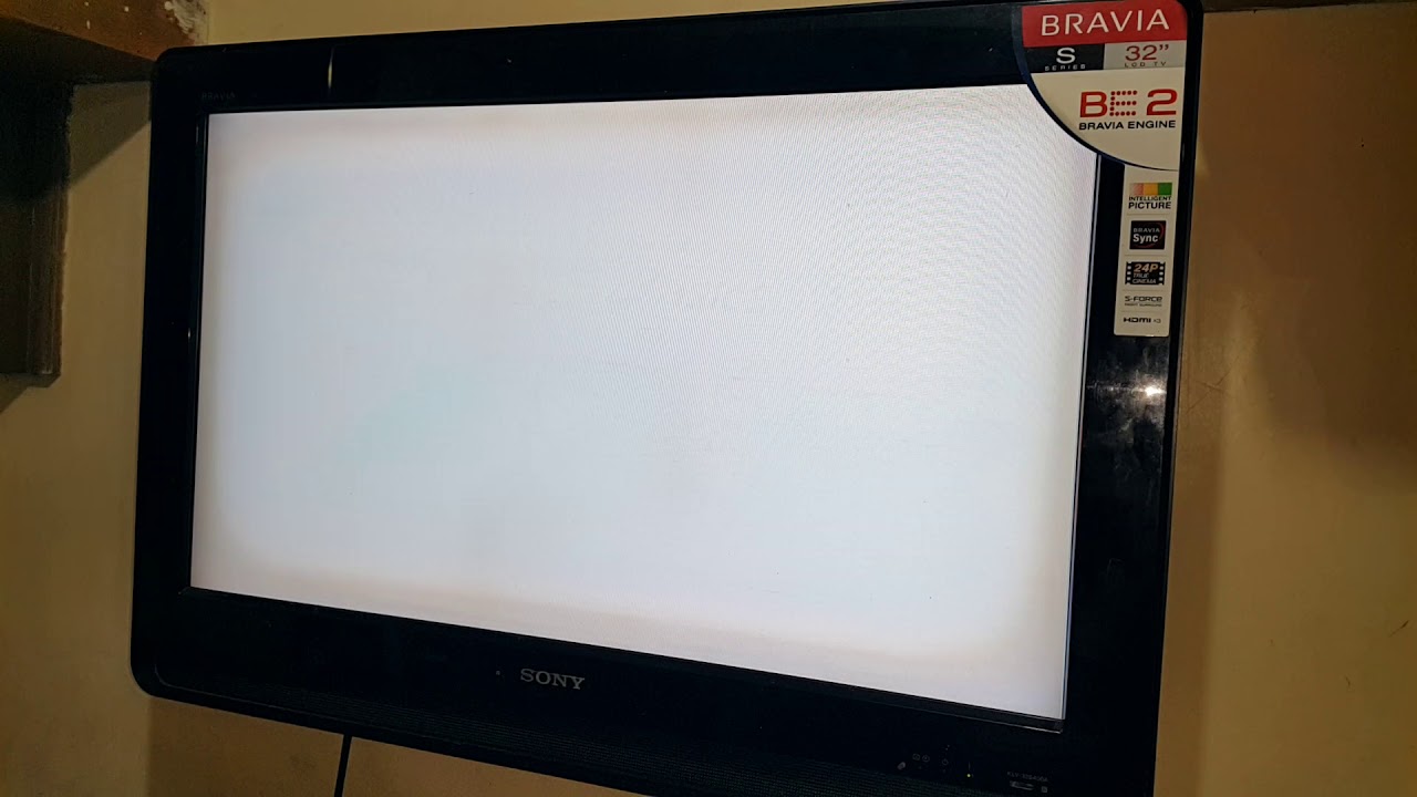 Sony LCD TV Screen Panel Polarizer problem - YouTube