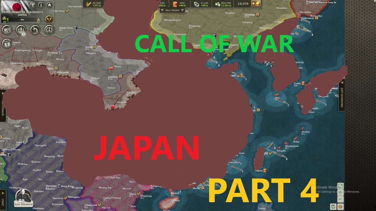 The Japanese SuperPower! Call of War Japan Let's Play Part 4 - YouTube