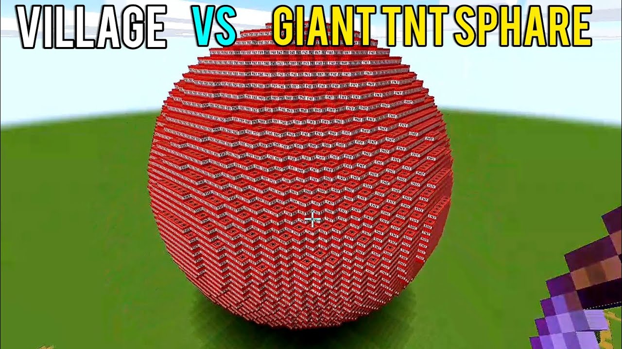 Giant tnt ball experiment minecraft #minecraft #tntsphare - YouTube