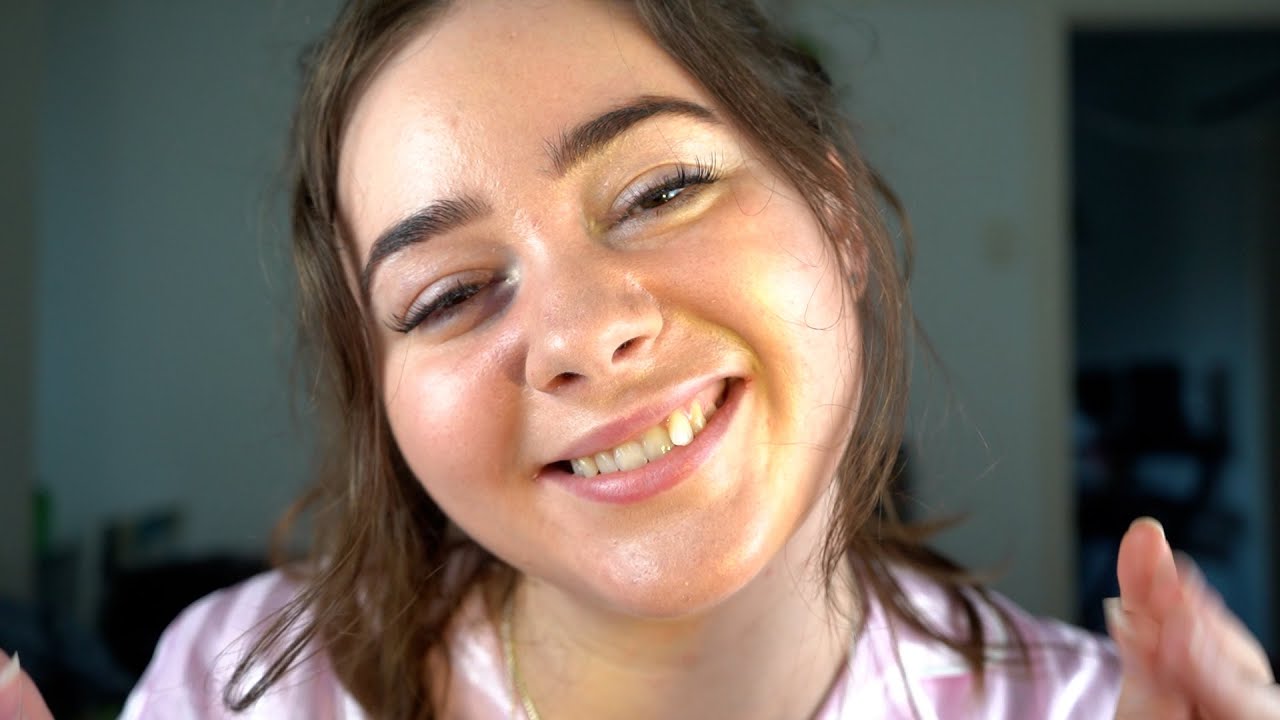 ASMR Morning Routine On You ☀️ Skincare | Hair Brushing | Layered ...