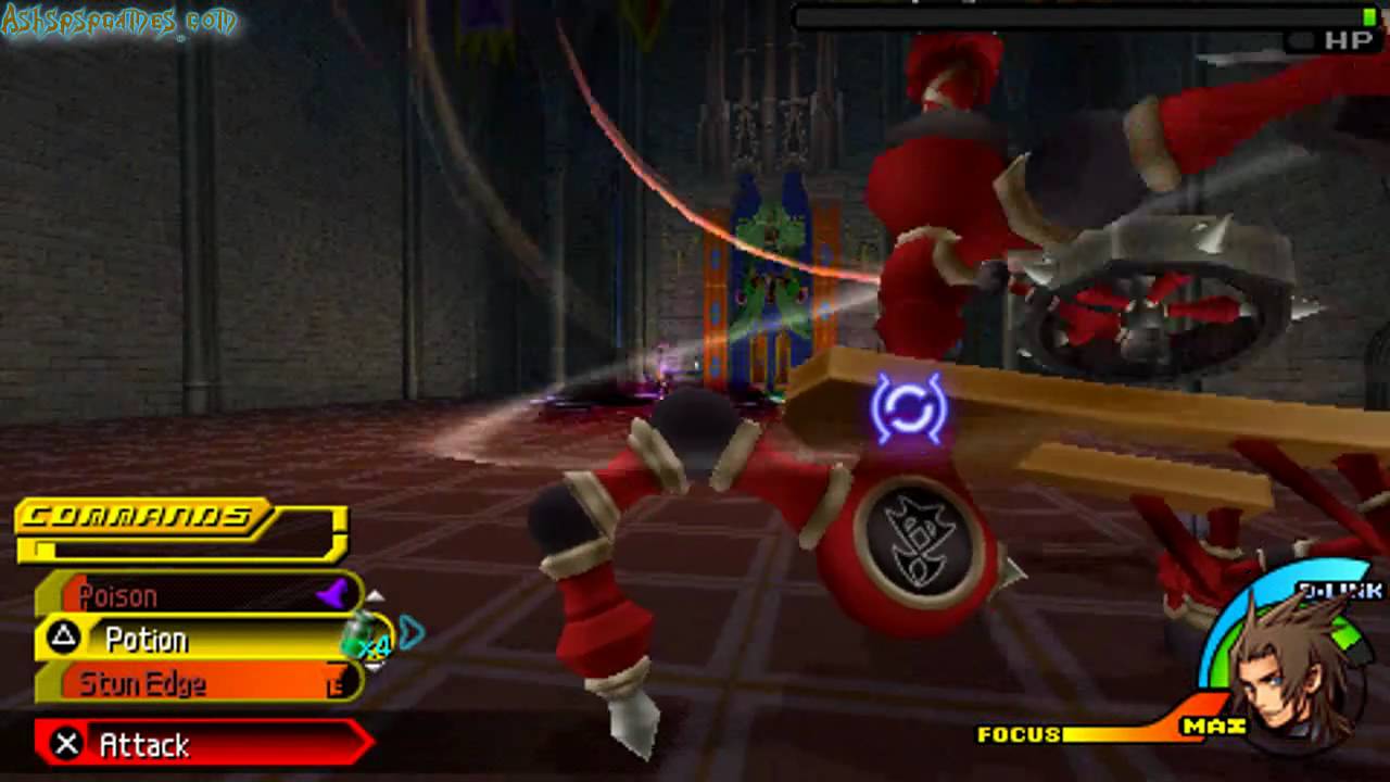 KHBBS - PSP - 01-4. Terra: Enchanted Dominion - Unversed Boss: Wheel ...