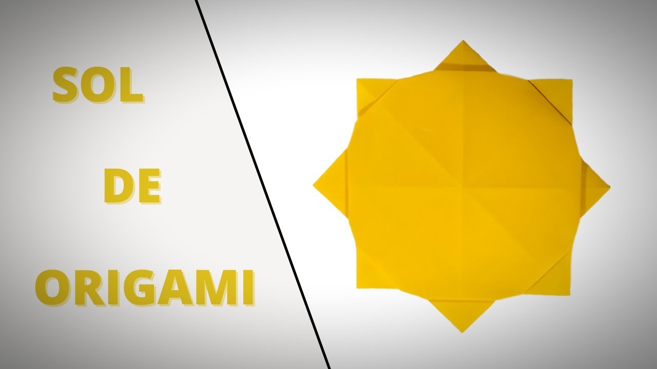 ¿Como HACER un SOL de ORIGAMI? - YouTube