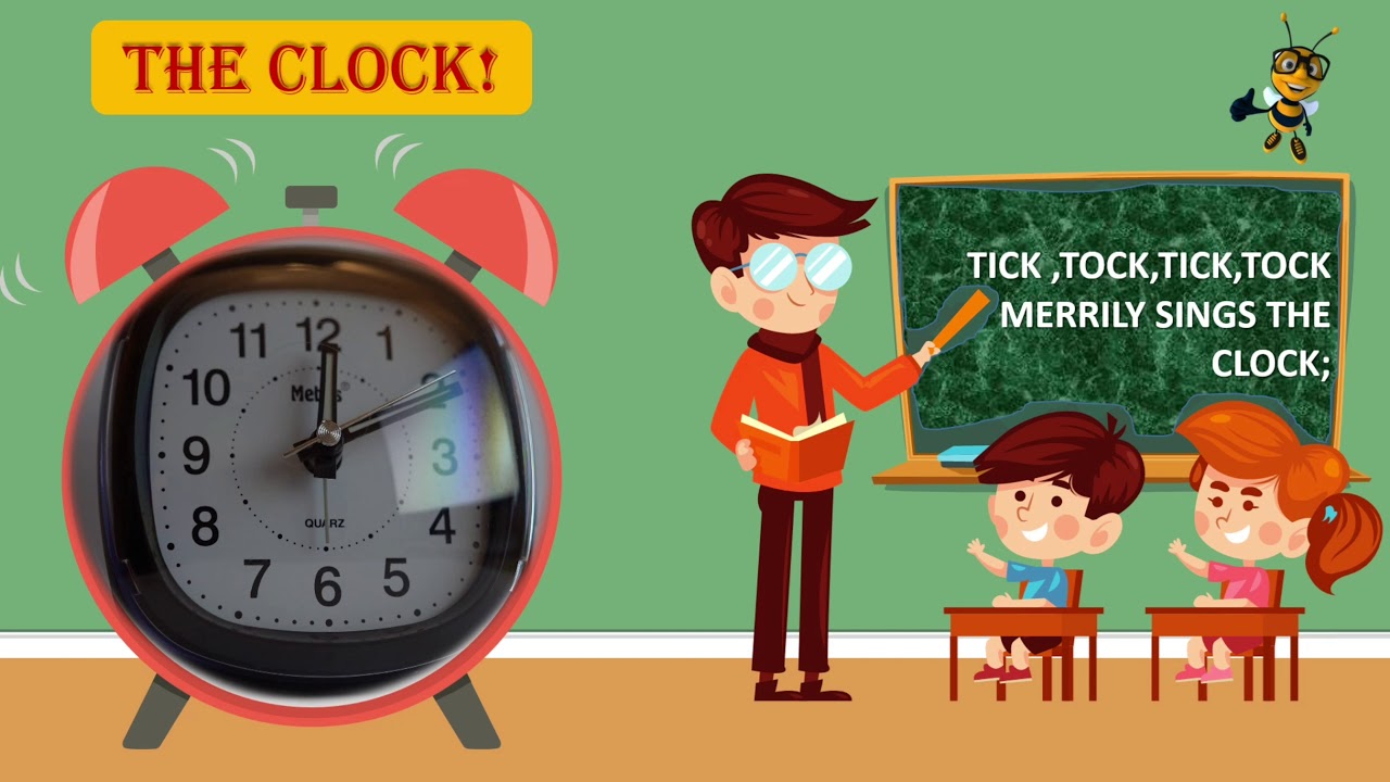 The clock - kids English poem recitation - YouTube