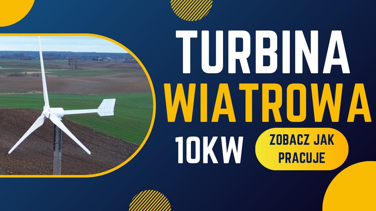 Turbina wiatrowa 10kW - falownik DEYE, montaż od A do Z magazynem ...