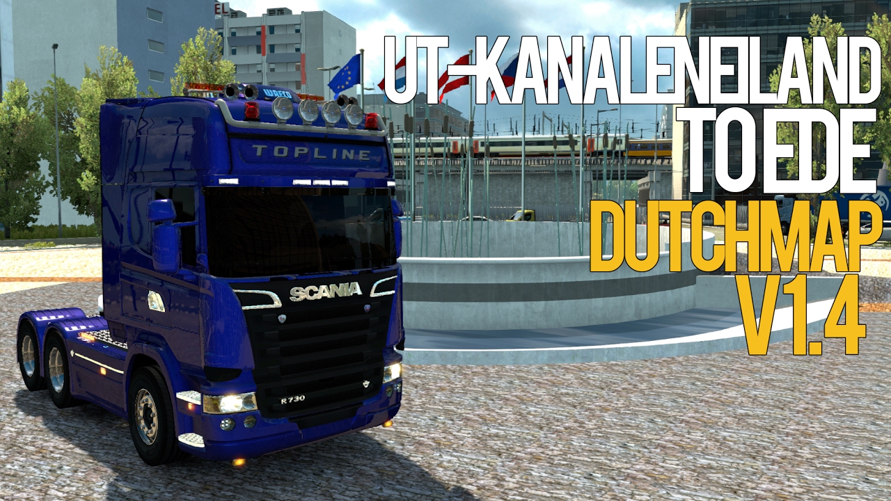 Euro Truck simulator 2 | The Dutch map V1.4 | Utrecht to Ede 1080p ...