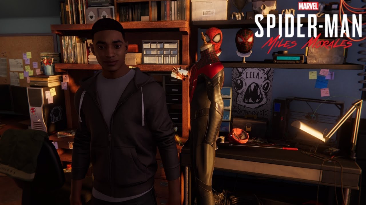 Exploring Miles Room In Spider-Man Miles Morales - YouTube