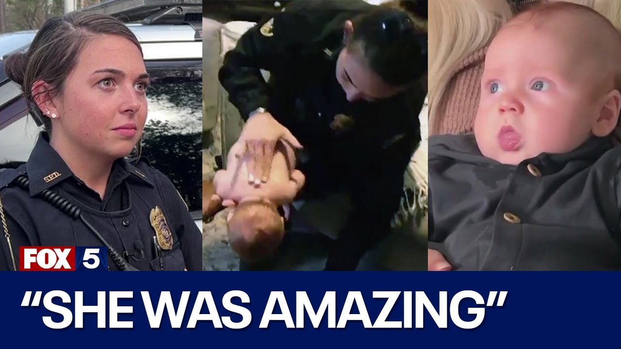 'She was amazing': Mother of choking baby saved by officer shares ...