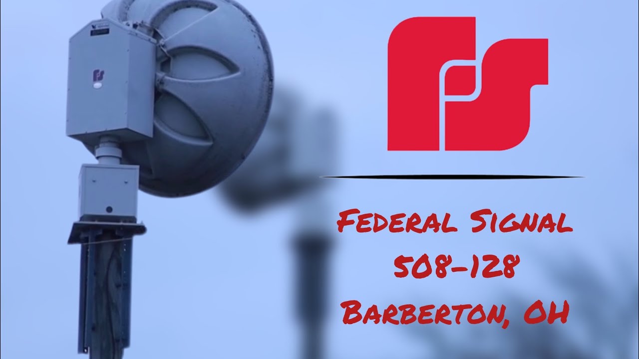 Federal Signal 508 - Alert - Barberton, OH | 4/12/25 - YouTube