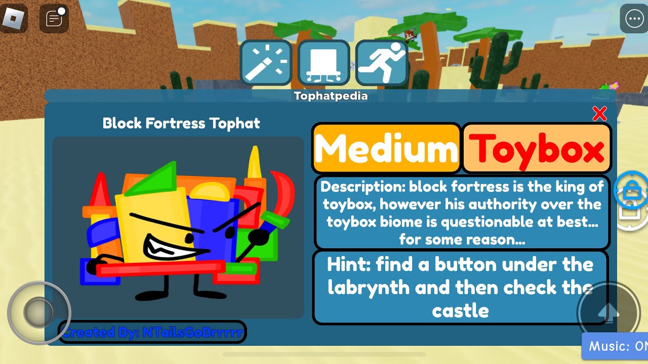 How To Get (NEW) Block Fortress Tophat - Roblox Find The Tophats - YouTube