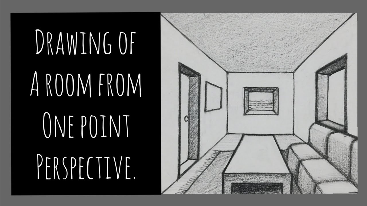 Drawing of a room from one point perspective. Class 4 with Dawn. - YouTube