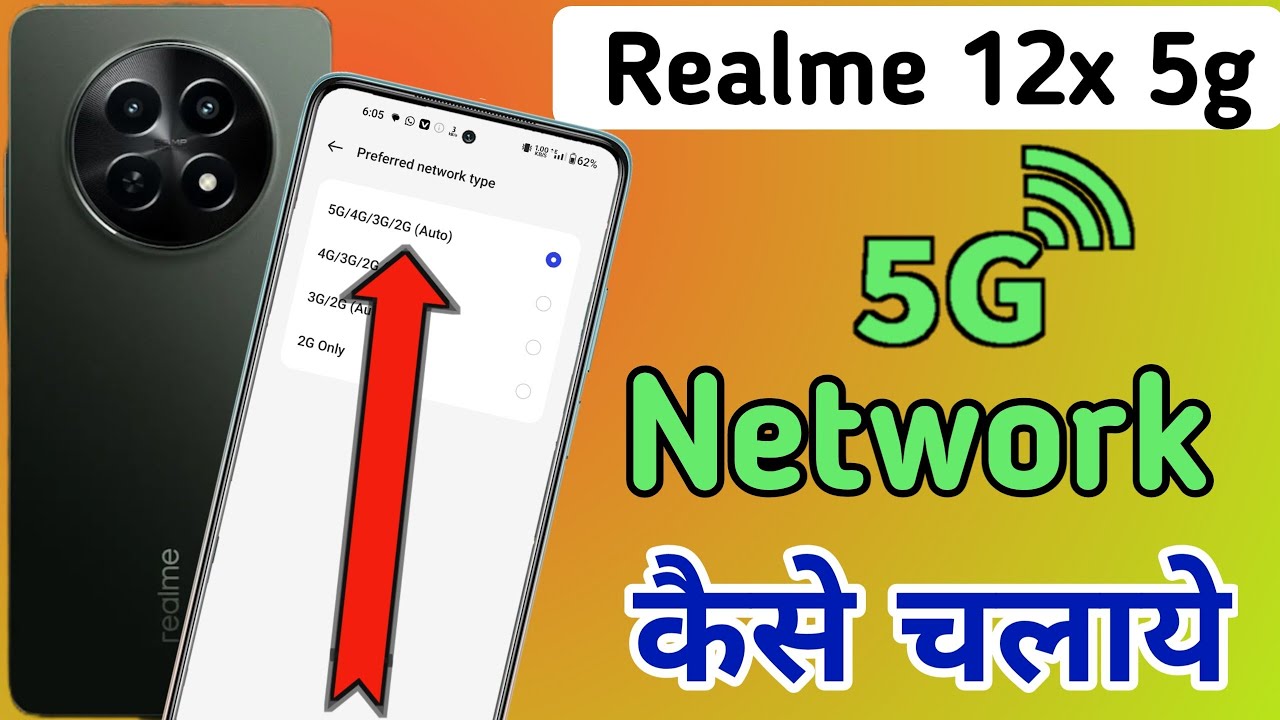 Realme 12x 5g me 5g kaise Chalaye / how to select 5g network in Realme ...