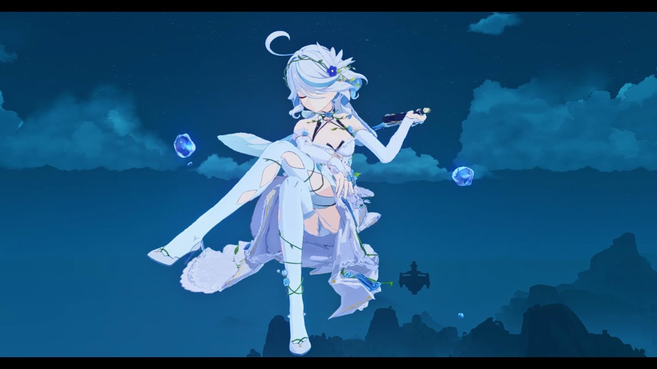 Wedding FURINA SKIN Showcase #1 - GENSHIN IMPACT LUNIMATER - YouTube