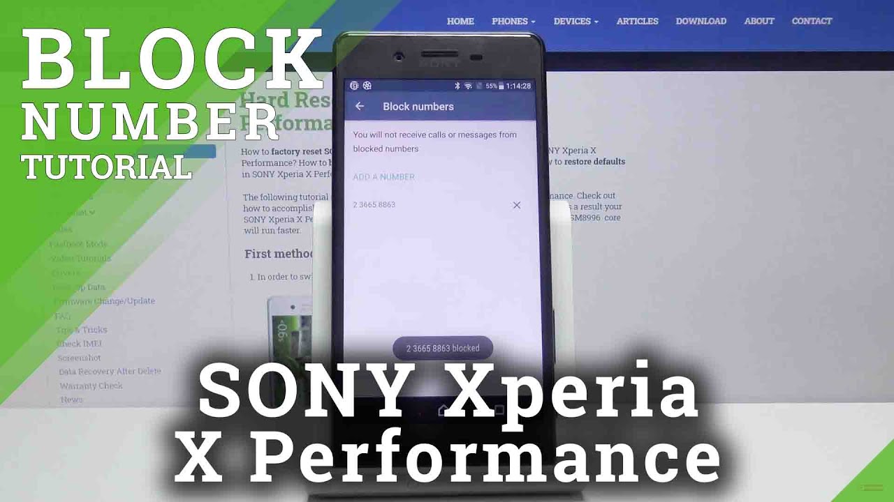 How to Block Number in SONY Xperia X Performance – Block Calls ...