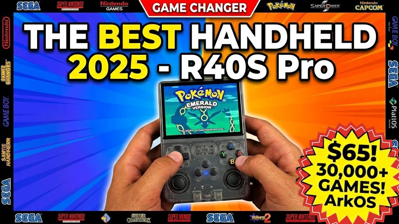 The Best Handheld Console 2025 - R40S Pro - YouTube