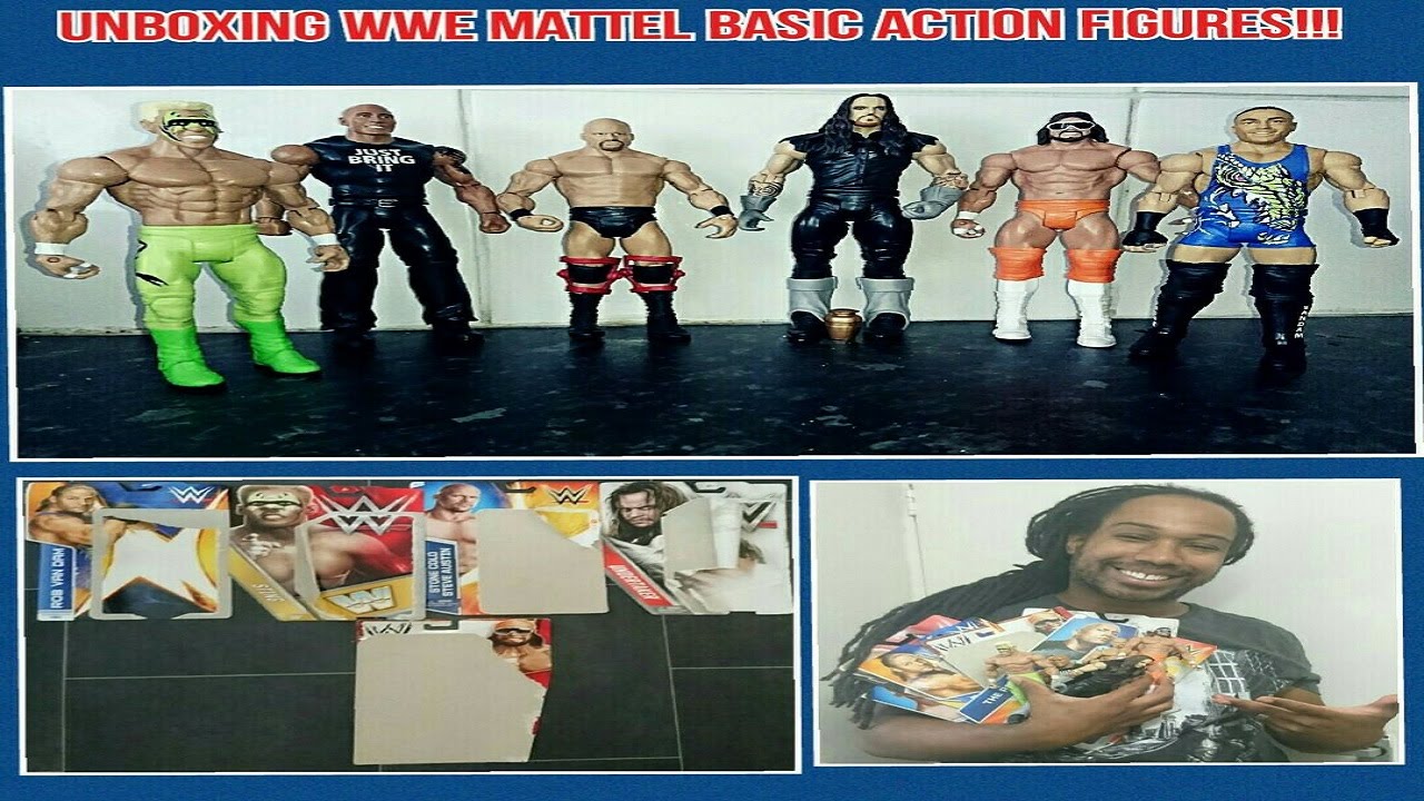 UNBOXING WWE MATTEL BASIC SERIES ACTION FIGURES - YouTube