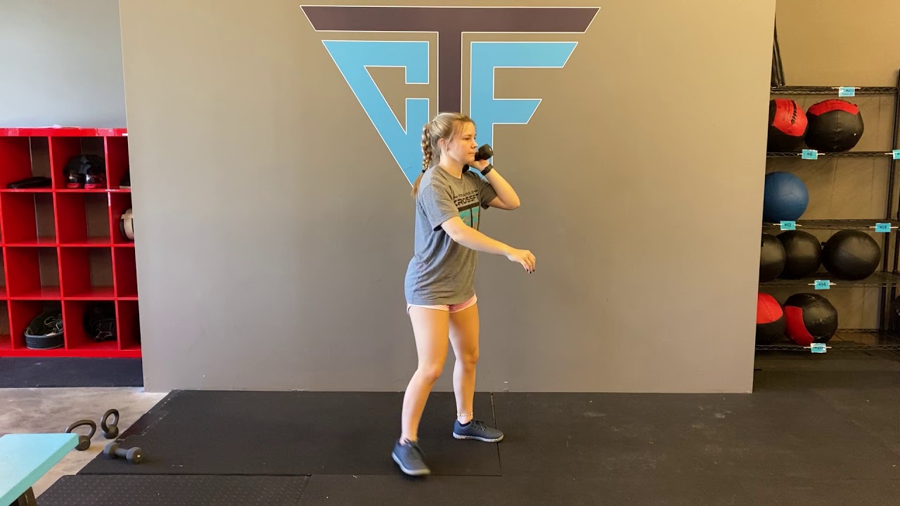 Single Arm Dumbbell Front Squat Demo - YouTube