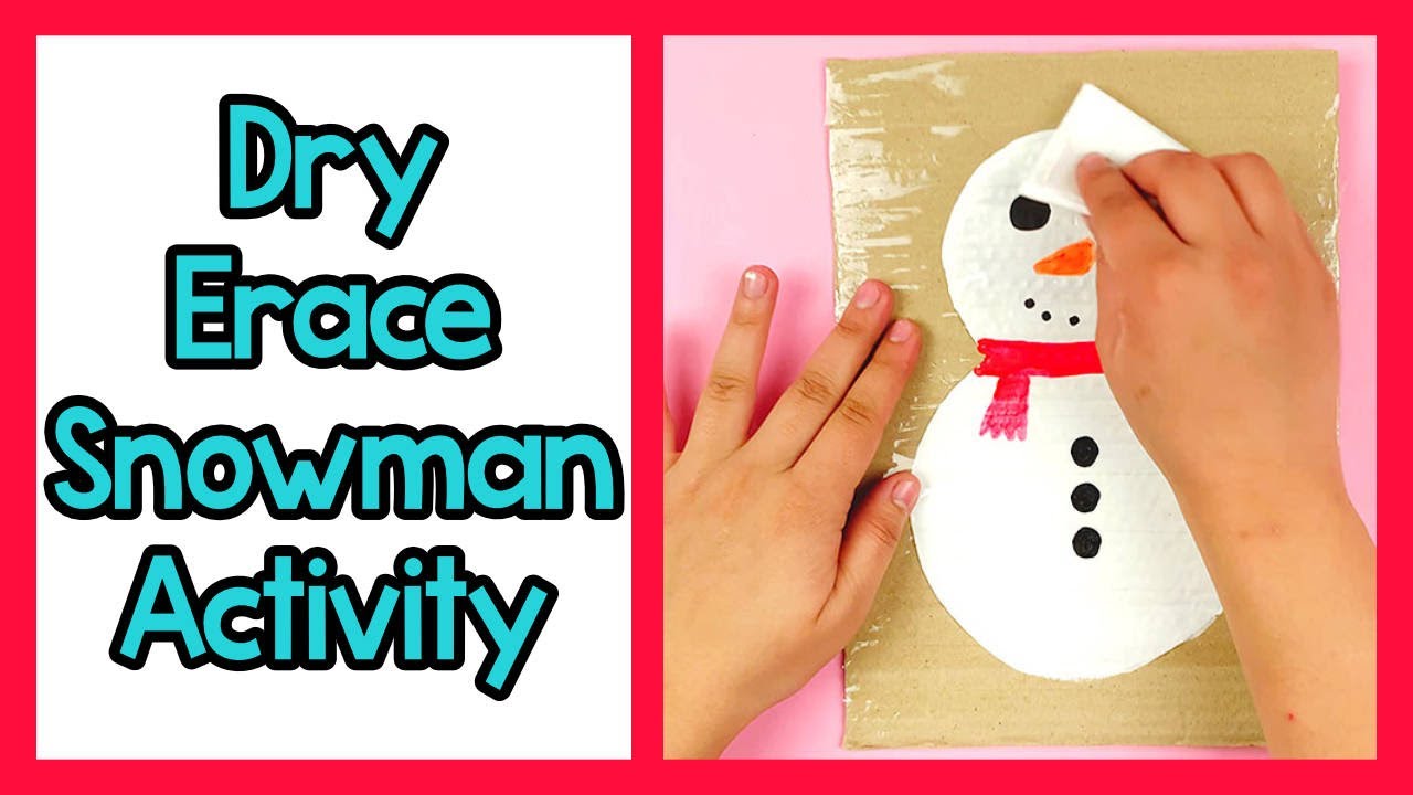 Dry Erase Design Your Own Snowman Activity - YouTube
