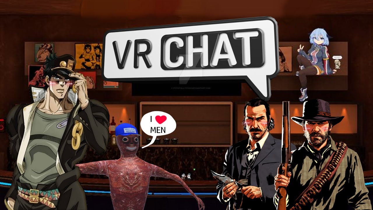 Drinking with COWBOYS at the VRChat BAR - YouTube