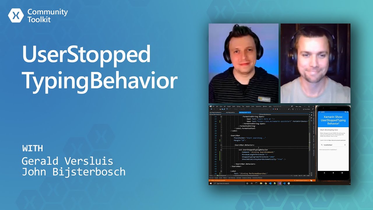 User Stopped Typing Behavior Xamarin Community Toolkit YouTube User Stopped Typing Behavior Xamarin Community Toolkit YouTube